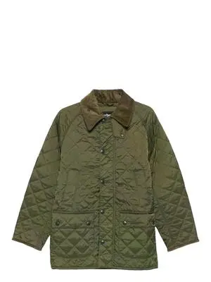 Barbour Quilted Corduroy-collar Coat - Green