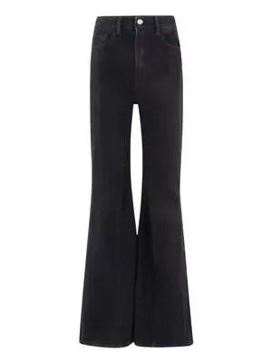 ICON DENIM LOS ANGELES Stella Flared Leg Jeans Black