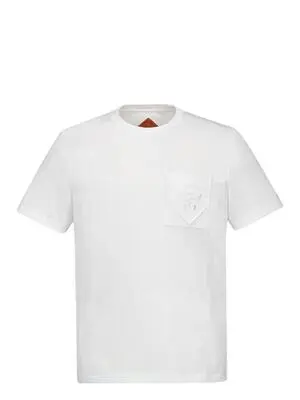 Mcm Essential Logo-pocket T-shirt - White