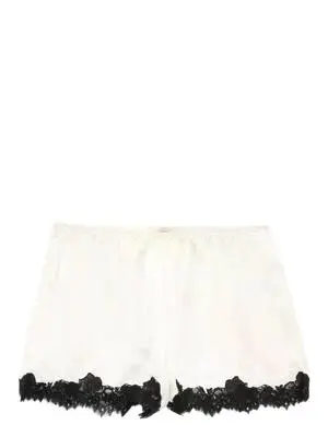 DÔEN Iona Lace-trimmed Shorts - White