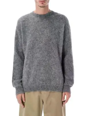 ROLD SKOV Round Neck Pullover Sweater - Grey