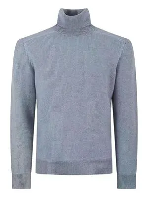 Zegna Roll-neck Sweater - Blue