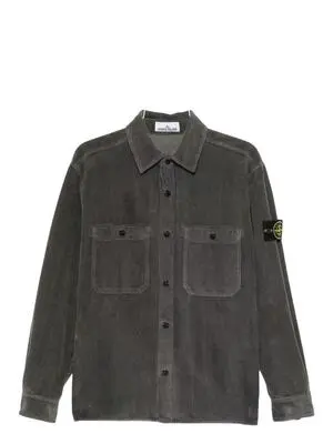 Stone Island Pocket Corduroy Shirt - Grey