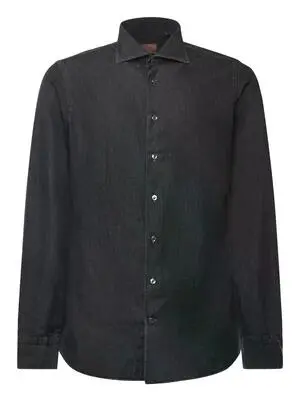 BORRIELLO NAPOLI Denim Shirt - Black