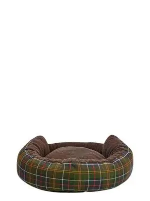 Barbour Snuggle Tartan Dog Bed - Green