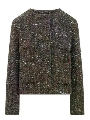 Fabiana Filippi Tweed Jacket - Brown