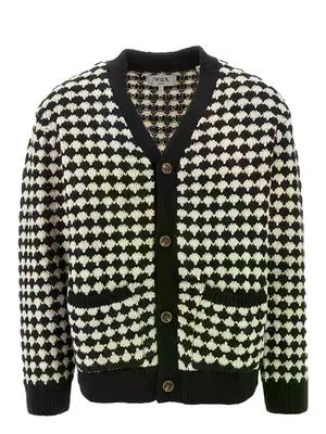 WAX LONDON Patterned Pocket Cardigan - Black