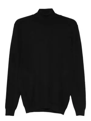 Imperial Roll-neck Sweatshirt - Black