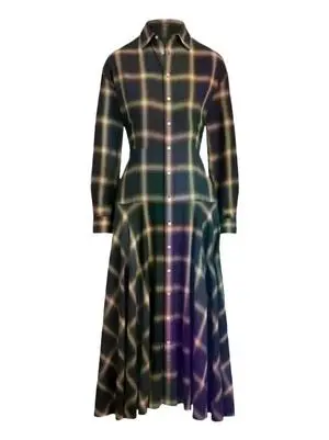 Polo Ralph Lauren Checked Shirt Dress - Blue