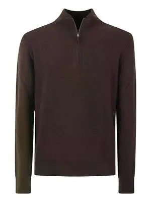 Zegna Textured Knitwear - Brown
