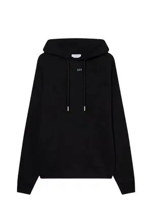 Off-White Stencil Arrow Graphic Hoodie - Black
