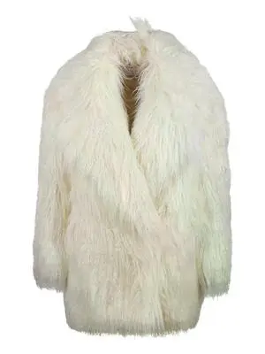 THE FRANKIE SHOP Liza Faux Fur Coat - White