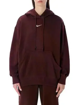 Nike Logo-embroidered Hoodie - Red