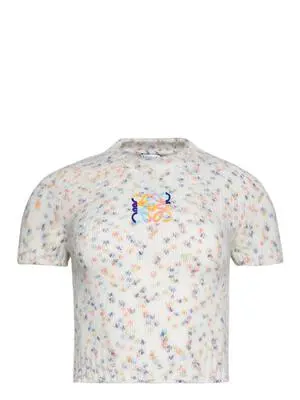 Loewe Short Sleeve Sweater - White