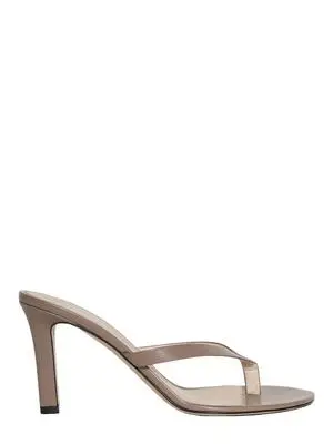 THE ROW Sacha Heel Thong Sandal - Beige
