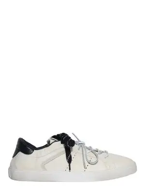 Miu Miu Deco Leather Sneakers White