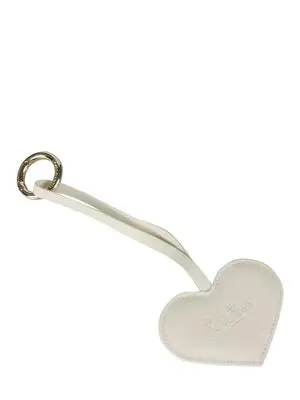 MC2 SAINT BARTH Heart-shaped Leather Bag Charm - Neutrals