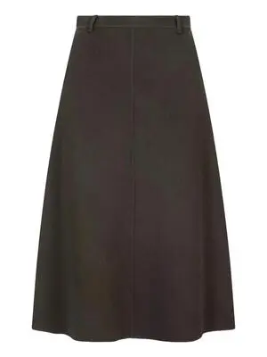 Max Mara Gloria A-line Midi Skirt - Green