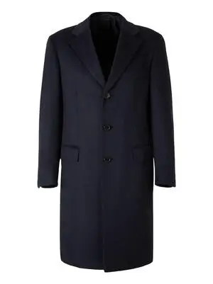 Brioni Long Cashmere Coat - Black