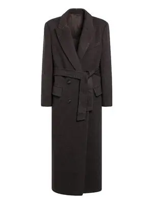 Brunello Cucinelli Wool And Cashmere Coat - Brown