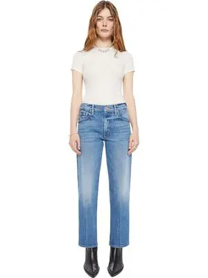 MOTHER The Newbie Ankle Hokey Pokey Jeans - Blue