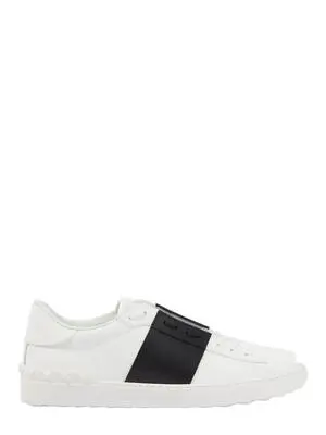 Valentino Garavani Lace-up Leather Sneakers - White
