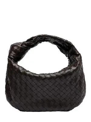 Bottega Veneta Small Jodie Intrecciato Shoulder Bag - Brown