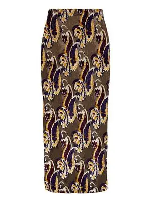 Etro Paisley Pencil Skirt - Multicoloured