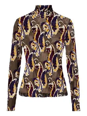 Etro Paisley Semi-sheer Top - Multicoloured