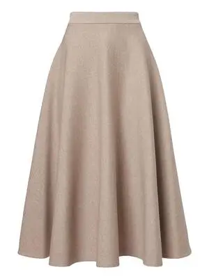Max Mara Knitted Midi Skirt - Beige