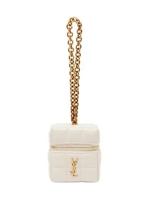 Saint Laurent Cassandre Carré Mini Box Bag - White