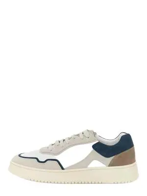 Boggi Milano Journey Leather Sneakers - Grey