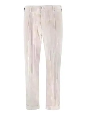 Jacob Cohen Corduroy Pleated Trousers - Neutrals