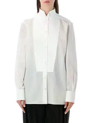 TOM FORD Bib-detailed Shirt - White