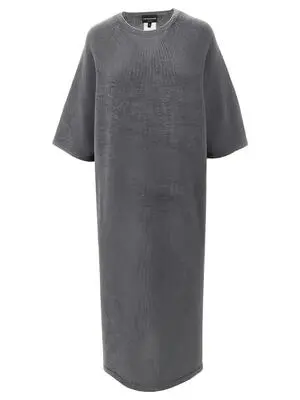 Emporio Armani Knitted Midi Dress - Grey