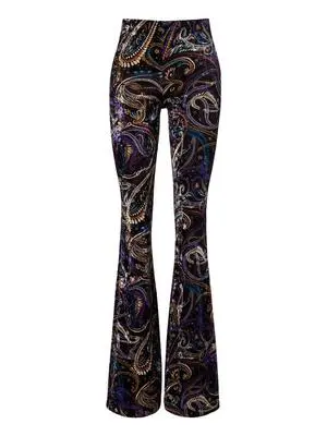 Etro Paisley Flared Pants Multicoloured