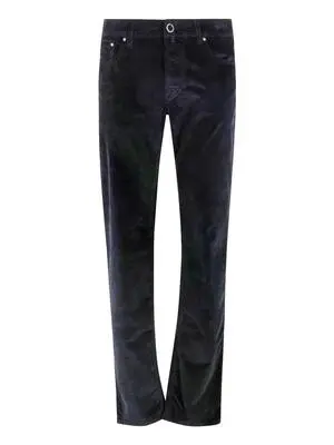 Jacob Cohen Corduroy Five-pocket Trousers - Blue