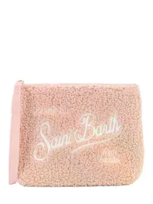 MC2 SAINT BARTH Logo-embroidered Clutch - Pink