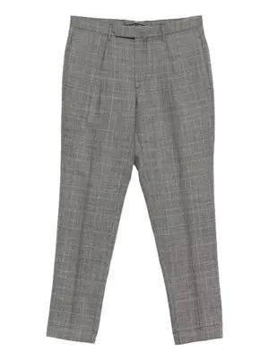 SANTANIELLO Check Trousers - Neutrals