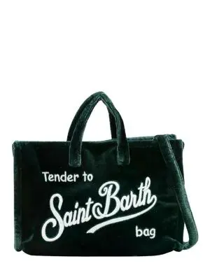 MC2 SAINT BARTH Logo-embroidered Mini Bag - Green