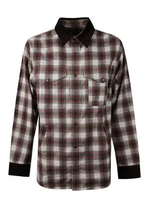 Junya Watanabe Checked Cotton Flannel Shirt - Multi