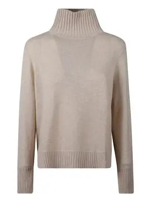 ALLUDE Cashmere Turtleneck - Beige
