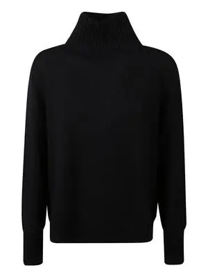 ALLUDE Cashmere Turtleneck - Black