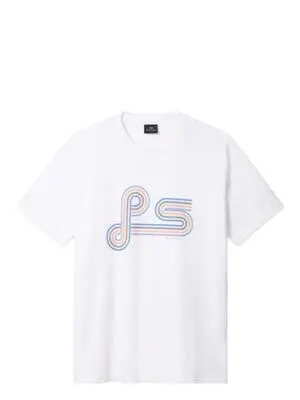 Paul Smith Organic Cotton 'ps' Spiral Print T-shirt - White