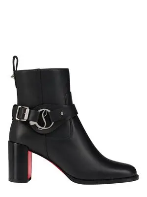 CHRISTIAN LOUBOUTIN Dianouchette Leather Ankle Boots - Black