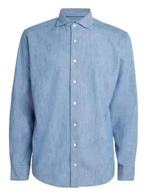 Eton Denim Slim Fit Shirt - Blue