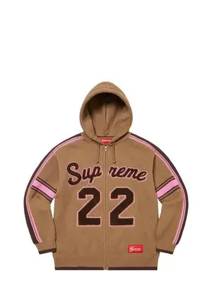 Supreme Sport Zip Up Hooded Sweater - Brown