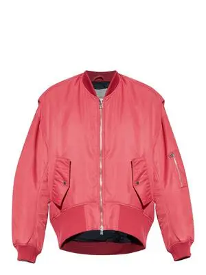 JW Anderson Oversized Curved Hem Bomber Jacket - Red
