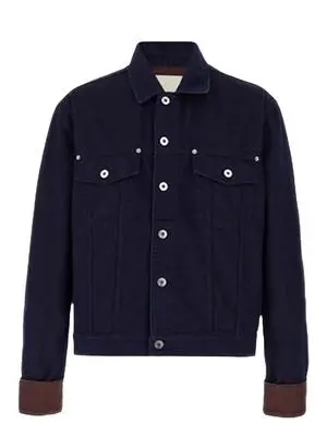 JW Anderson Turn Up Cuff Denim Jacket - Blue
