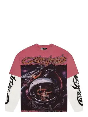 GODSPEED Space Traveler Layered T-shirt - Pink